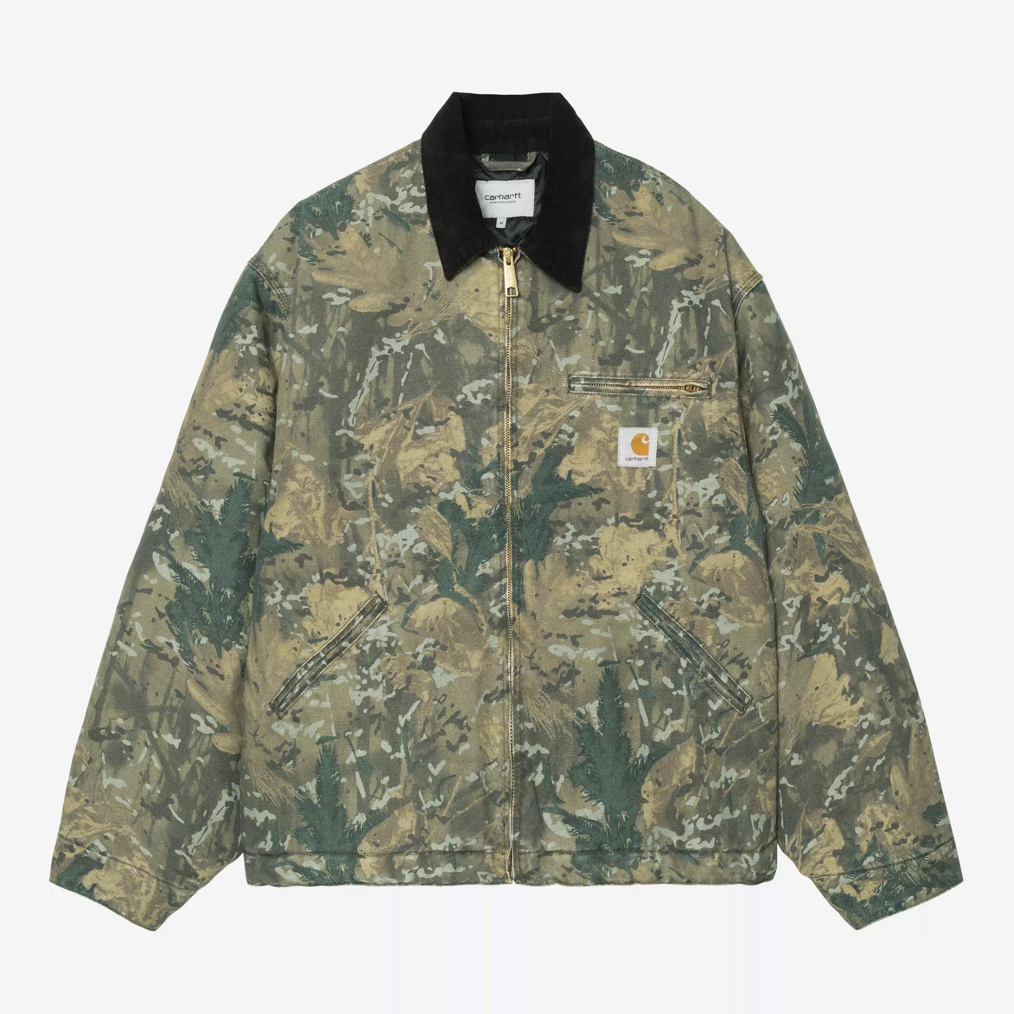 Carhartt WIP OG Detroit Jacket Camo Combi, Green / Black – Cooshti
