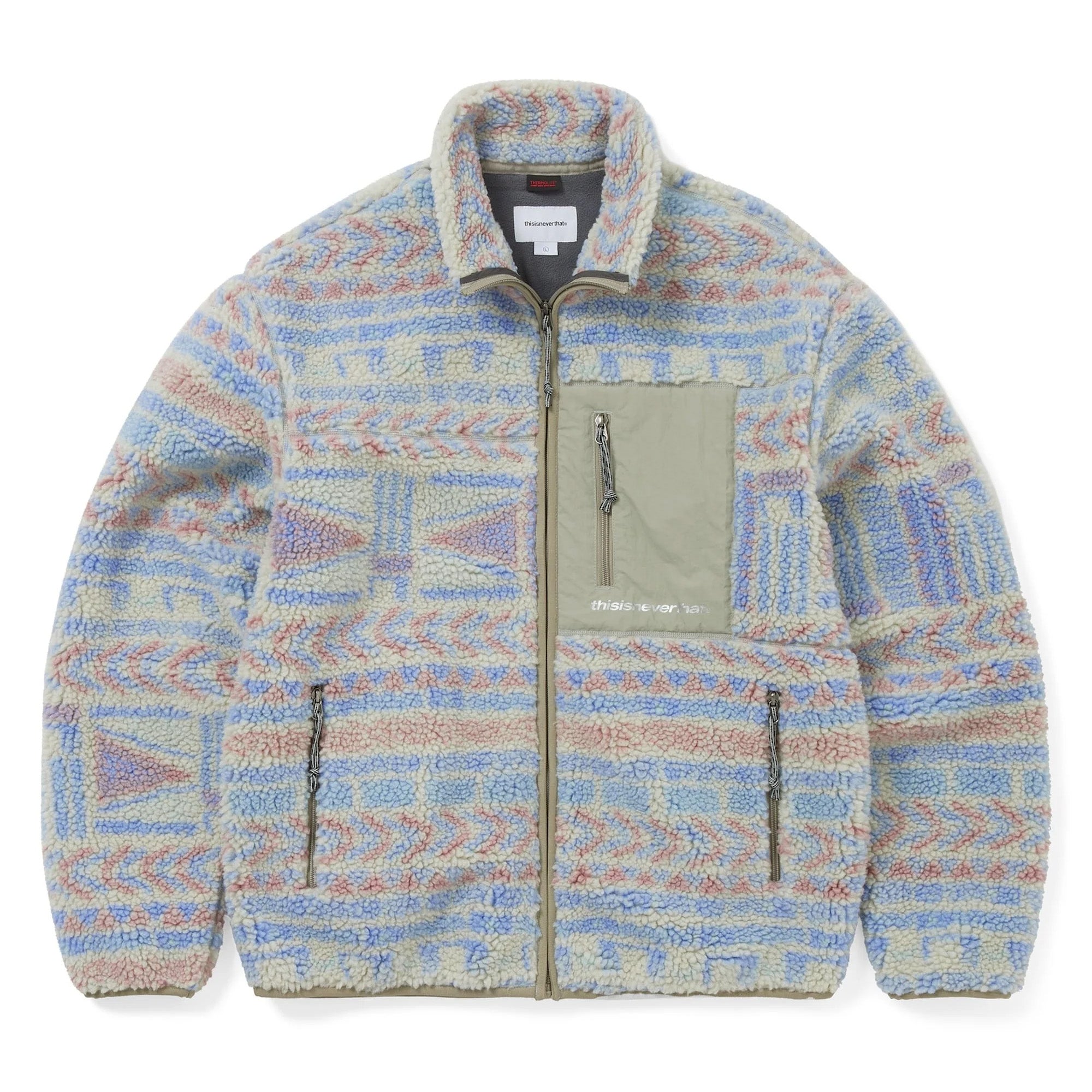 Thisisneverthat Thisisneverthat SP Sherpa Fleece Jacket - Stone – Cooshti